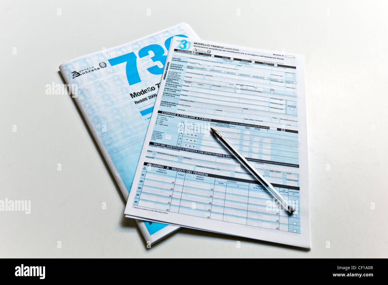 730 Model - Italian income tax return Stock Photo - Alamy