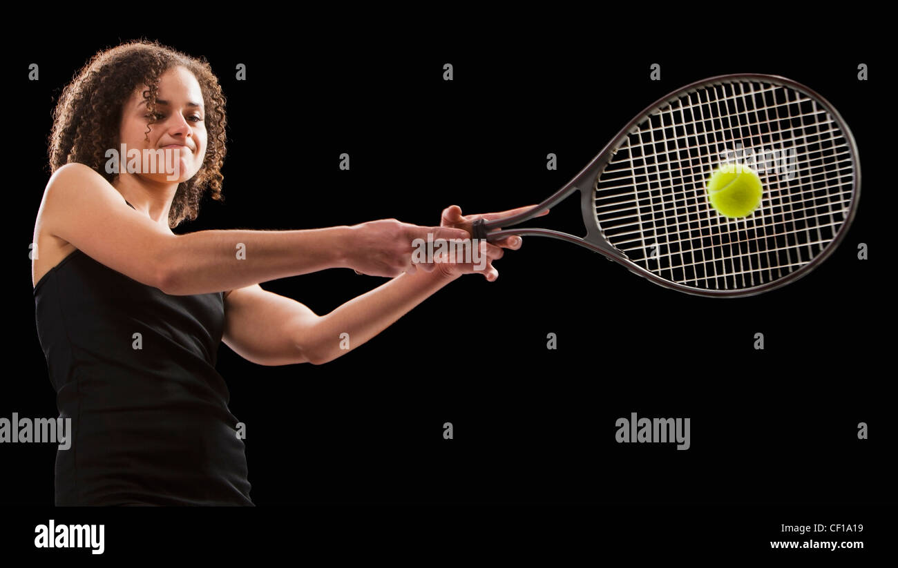 Tennis ball impact hi-res stock photography and images - Alamy