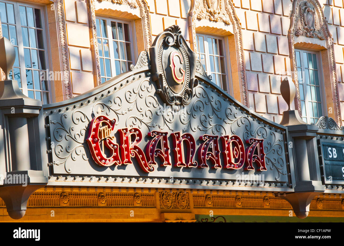 Granada exterior Theater Santa Barbara Stock Photo - Alamy