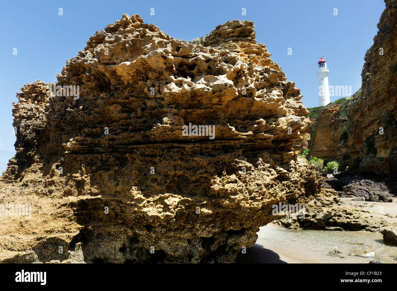 Split Point Lighthouse Sandy Gully Beach, Airey's Inlet, Great Ocean ...