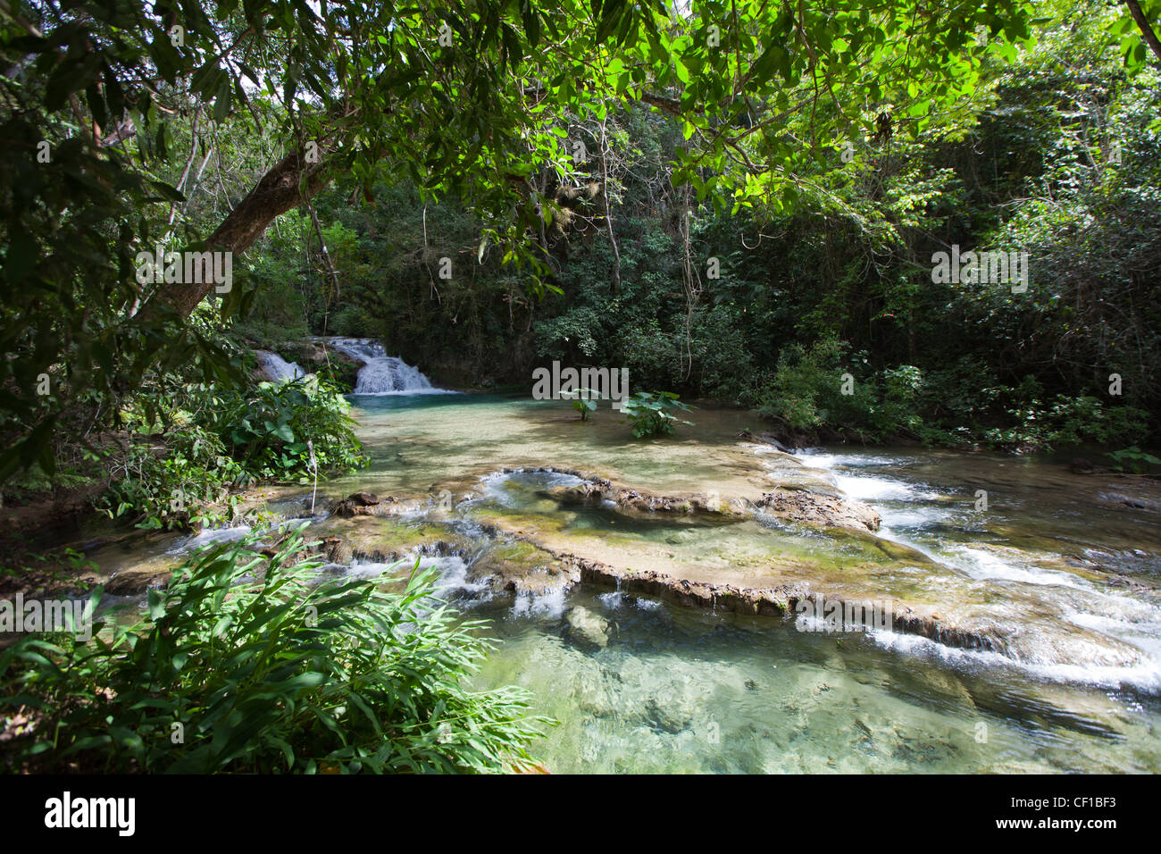 The Copalitia River flows through the Sierra Madre mountains in the ...
