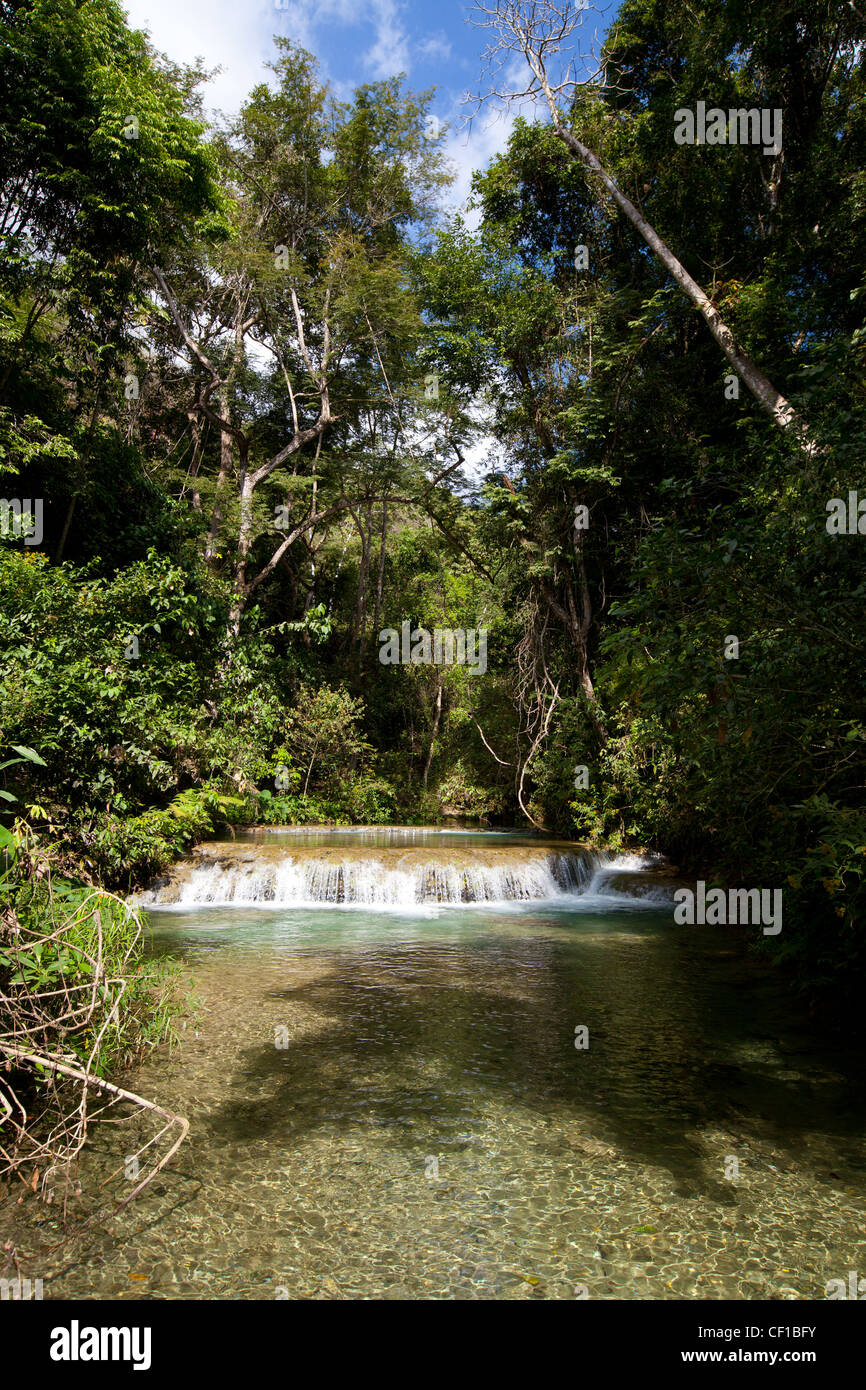 The Copalitia River flows through the Sierra Madre mountains in the ...