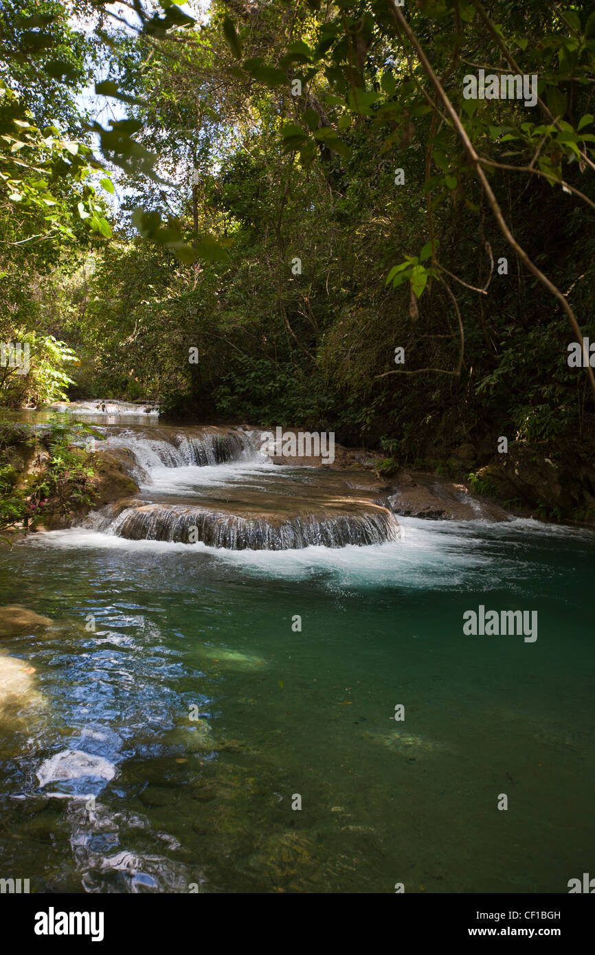 The Copalitia River flows through the Sierra Madre mountains in the ...