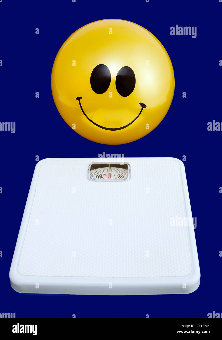 Happy smiley face ball for good news Stock Photo - Alamy