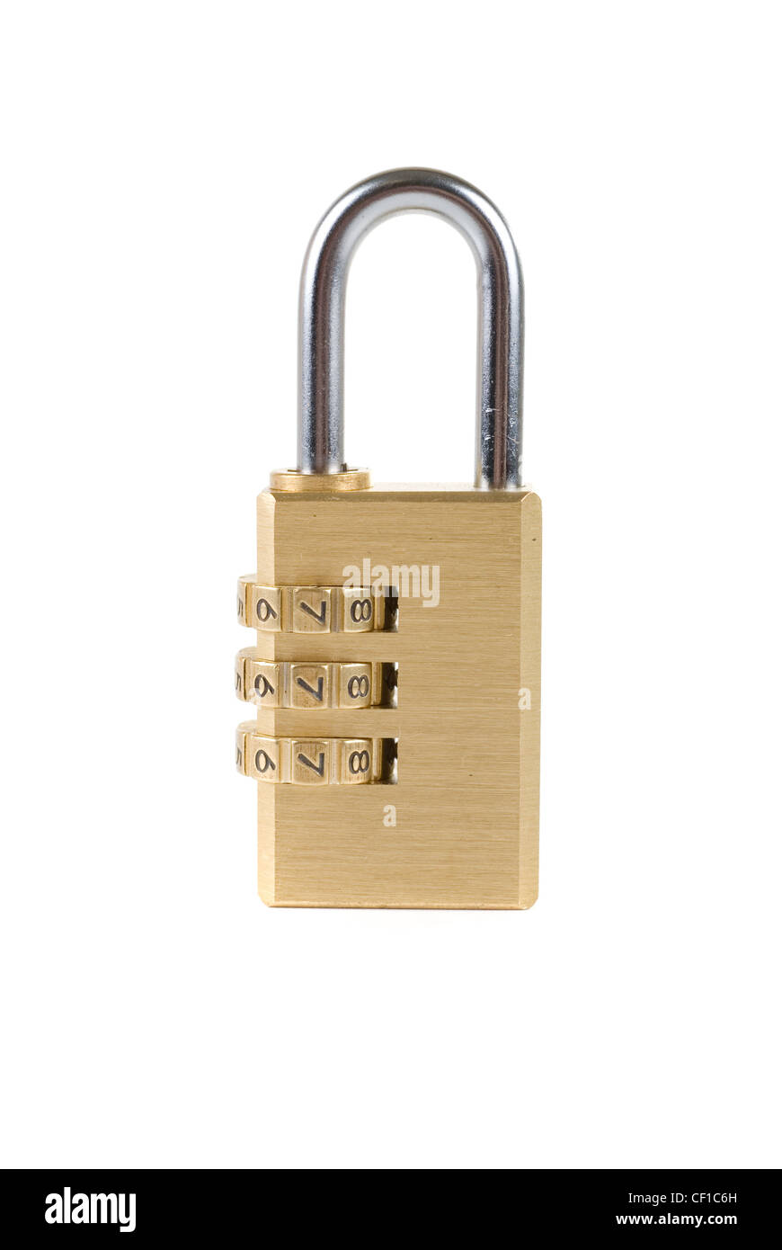 Close-up combination padlock isolated on white background Stock Photo ...