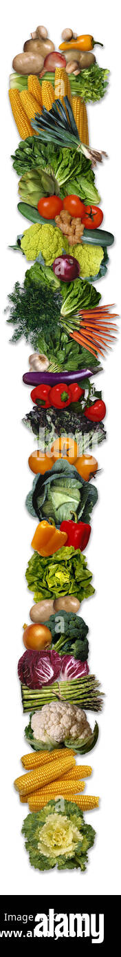 A long strip of vegetables Stock Photo - Alamy