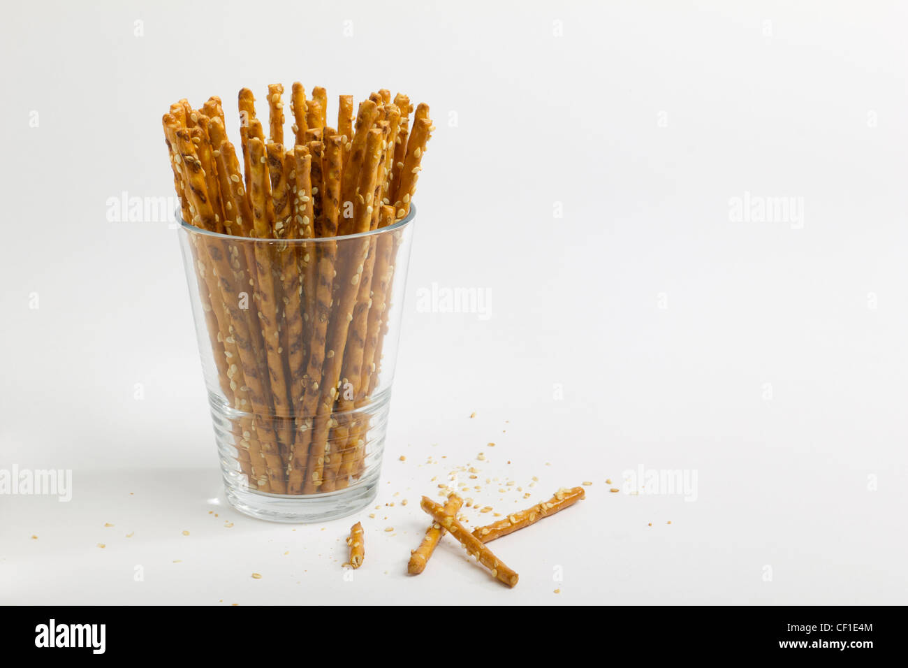 Saltsticks in a glass - full Stock Photo - Alamy