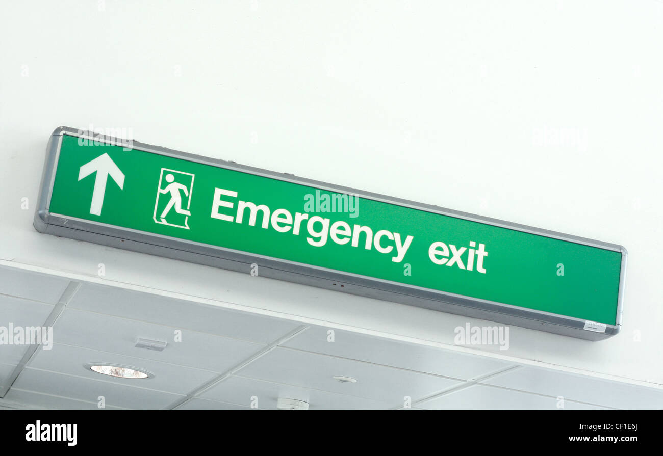 Emergency exit right hi-res stock photography and images - Alamy