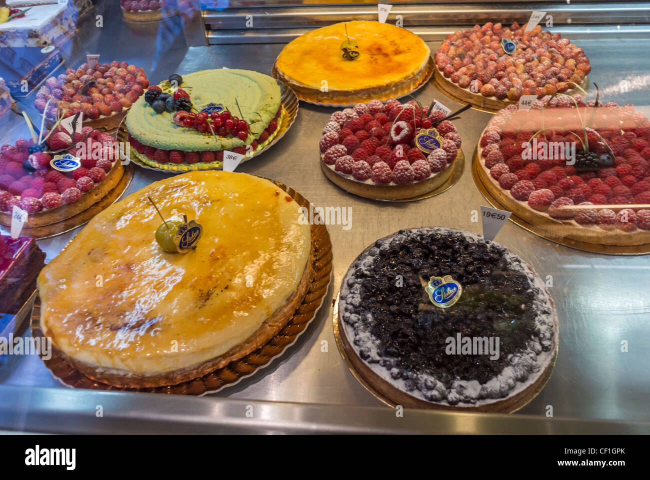 Paris, France, French Bakery Shop "Stohrer" Detail Cakes, Pastries, on ...