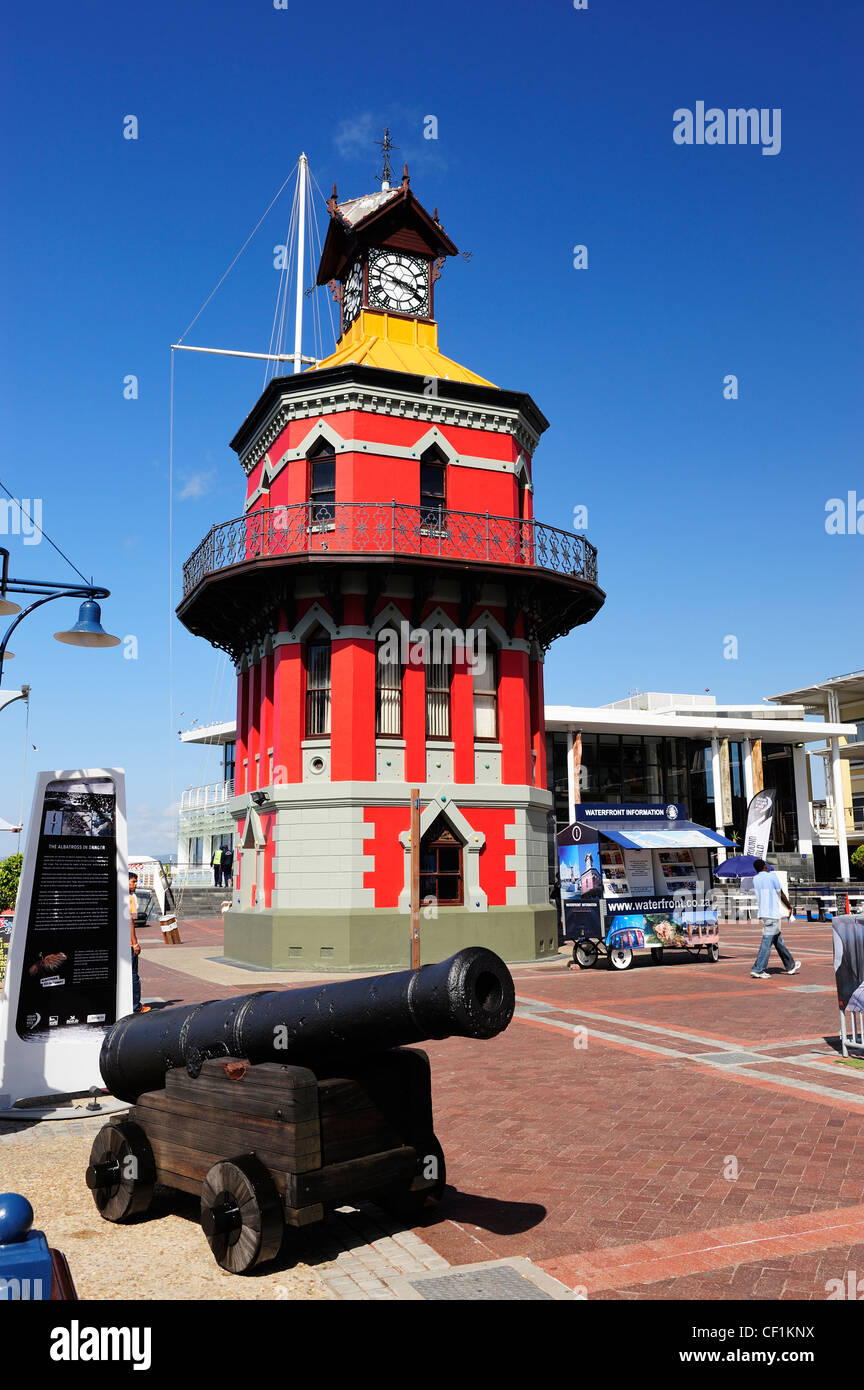 Clock tower on Victoria & Alfred Waterfront complex, Cape Town, Western ...