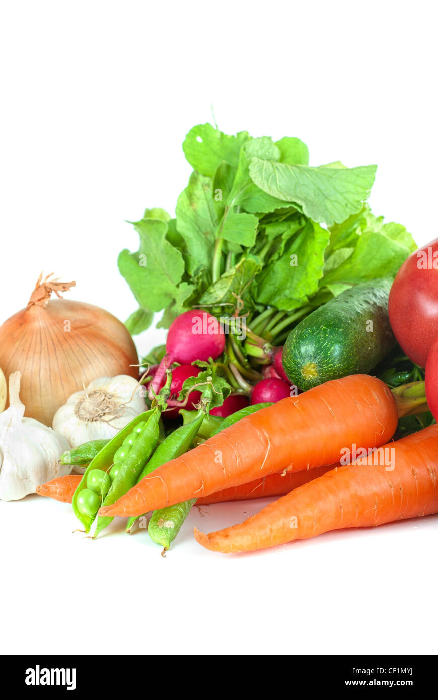 heap of vegetables isolated on white background Stock Photo - Alamy