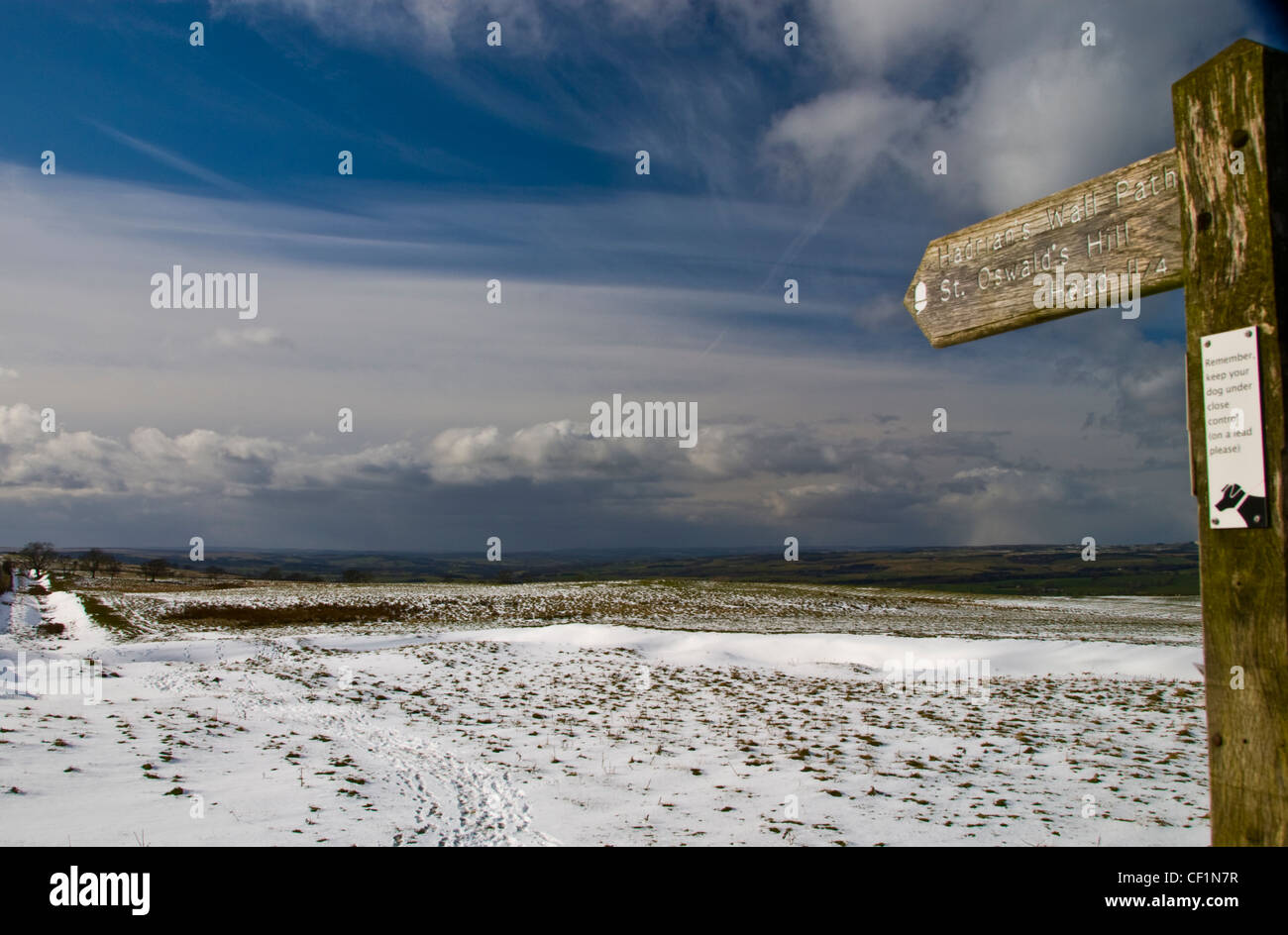 Hadrians wall path sign hi-res stock photography and images - Alamy