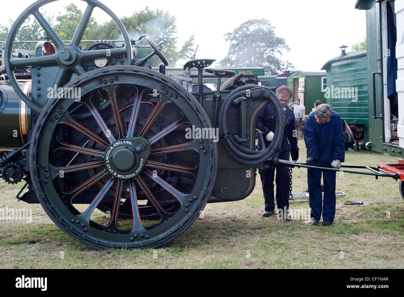 Traction engines at the Steam Rally in Fairford, Cotswolds ...