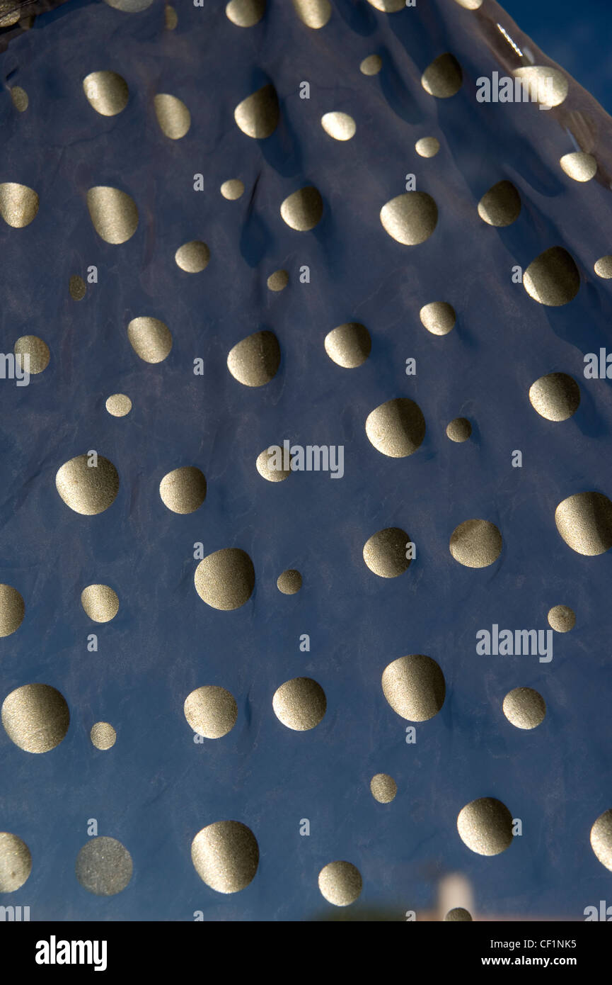 silver dots on blue sky Stock Photo - Alamy