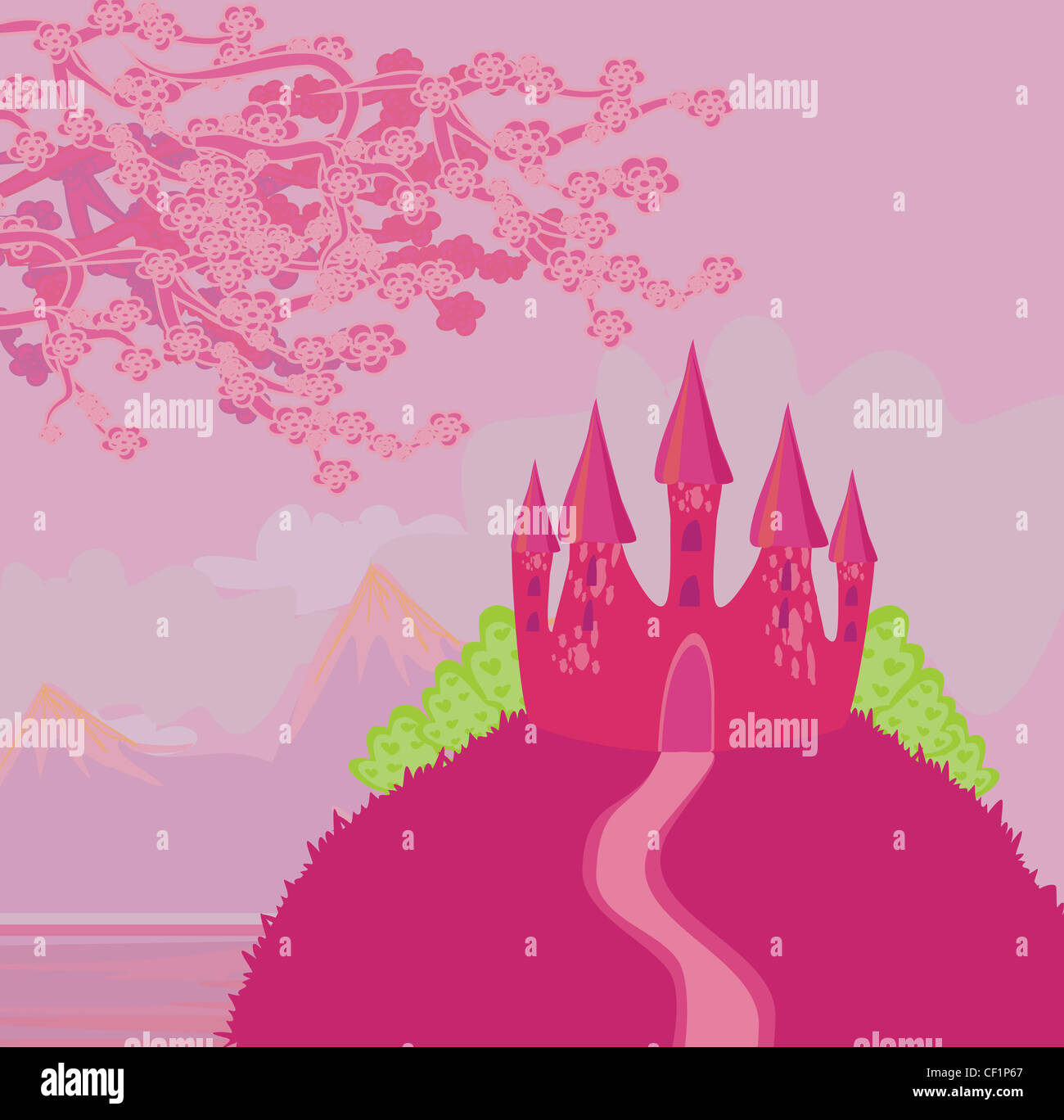 Magic Fairy Tale Princess Castle Stock Photo - Alamy