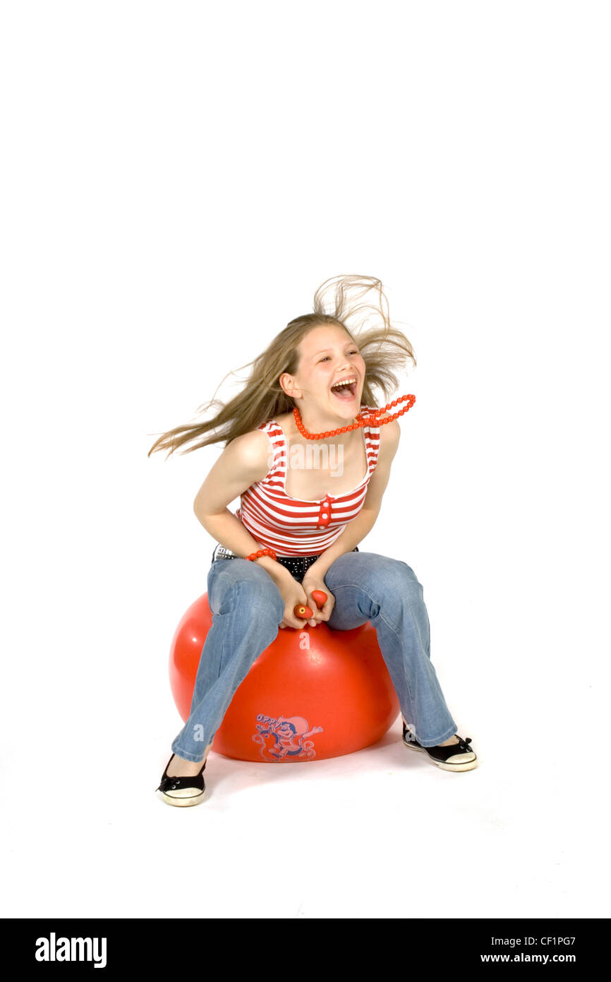 Teenager on a spacehopper. This iconic 1970s toy was said to have been ...
