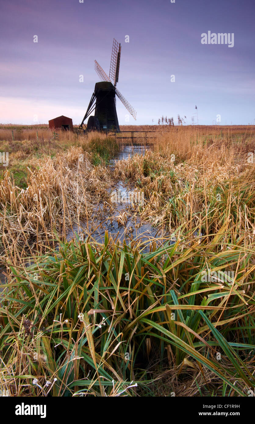Herringfleet Mill or Walker's Mill, a restored, working smock mill on ...