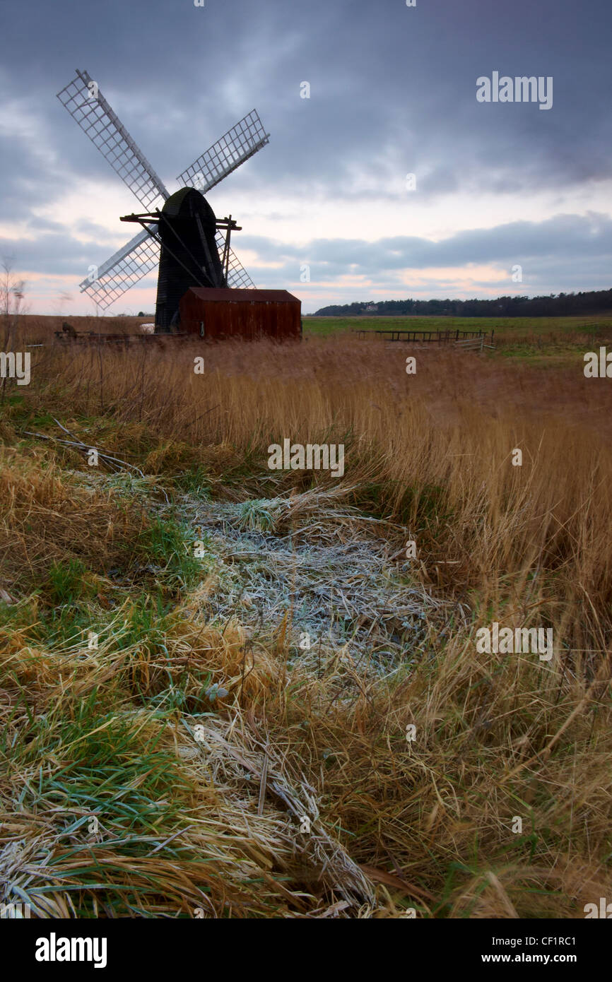 Herringfleet Mill or Walker's Mill, a restored, working smock mill on ...