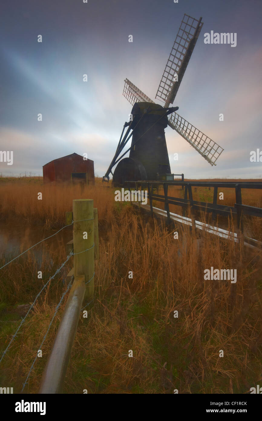 Herringfleet Mill or Walker's Mill, a restored, working smock mill on ...