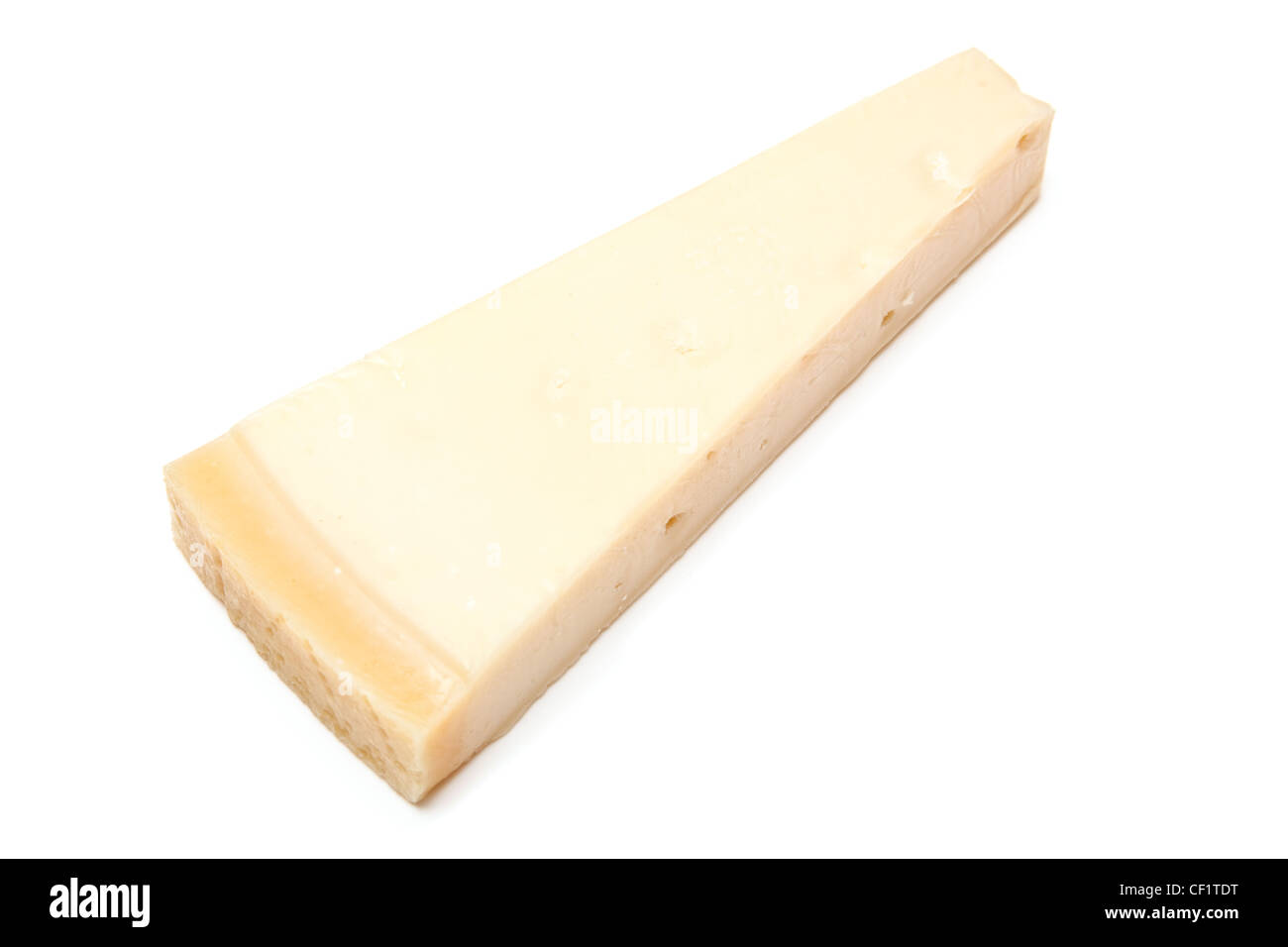 ITALIAN GRANA PADANO CHEESE ON A WHITE STUDIO BACKGROUND Stock Photo ...