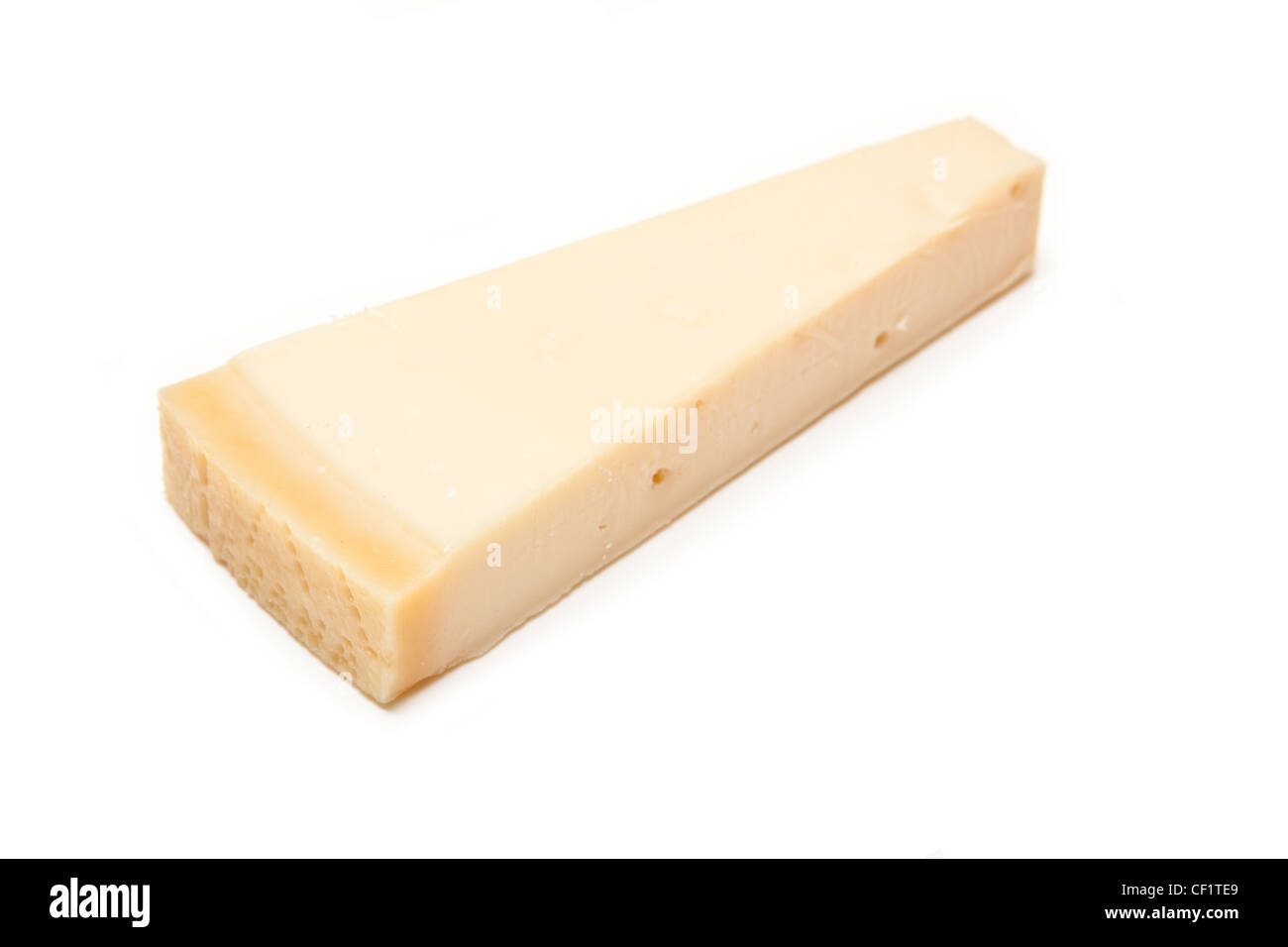 ITALIAN GRANA PADANO CHEESE ON A WHITE STUDIO BACKGROUND Stock Photo ...