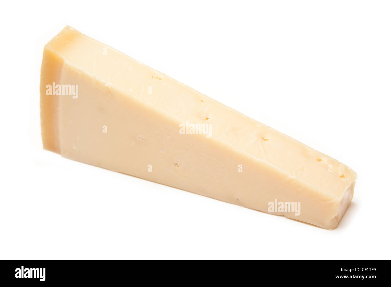 ITALIAN GRANA PADANO CHEESE ON A WHITE STUDIO BACKGROUND Stock Photo ...