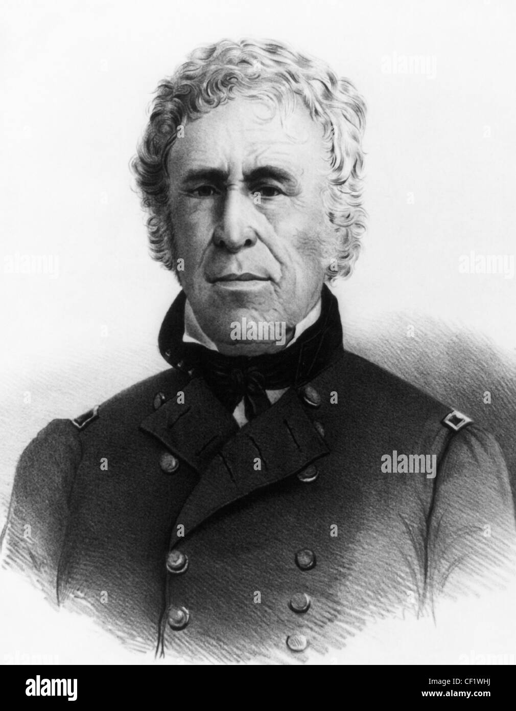 Vintage portrait of Zachary Taylor (1784 - 1850) - the 12th US ...