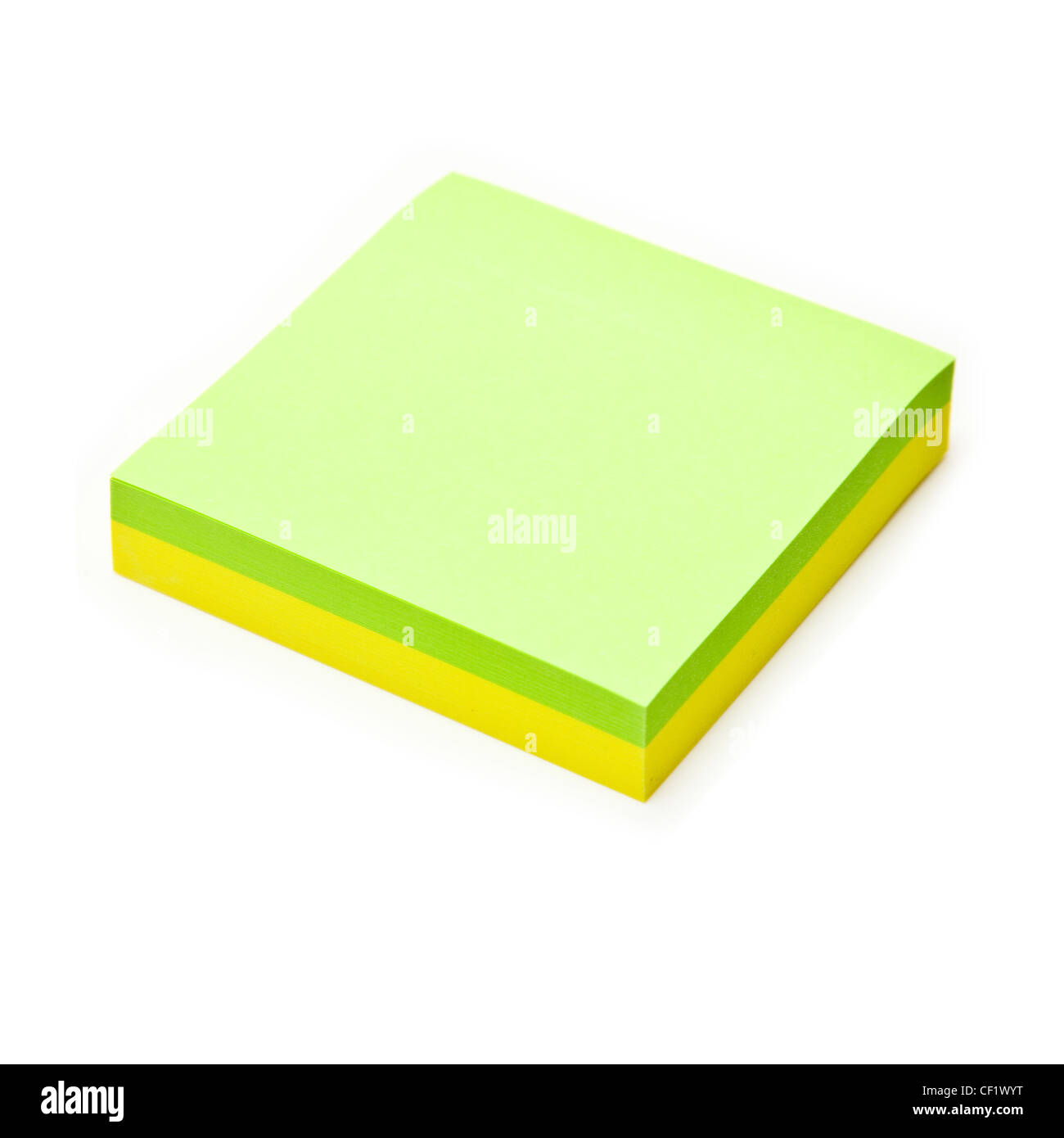 Paper sticky note pad isolated on a white studio background Stock Photo ...