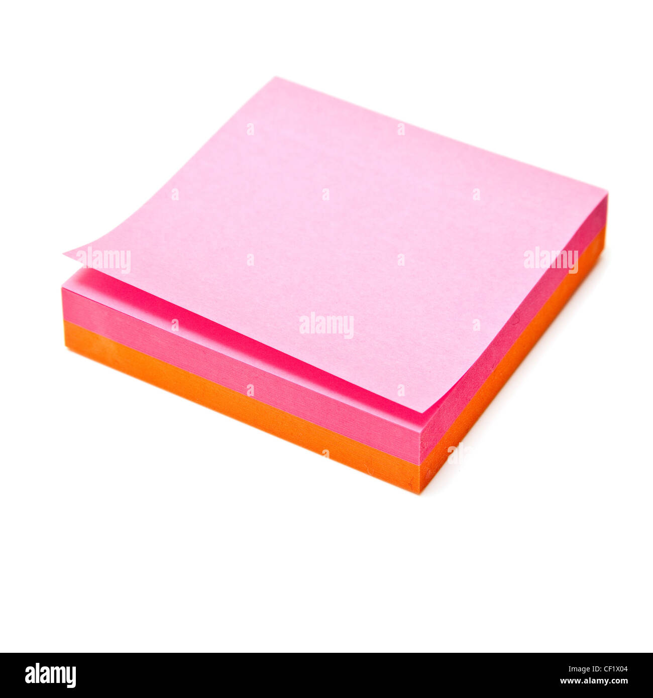 Paper sticky note pad isolated on a white studio background Stock Photo ...