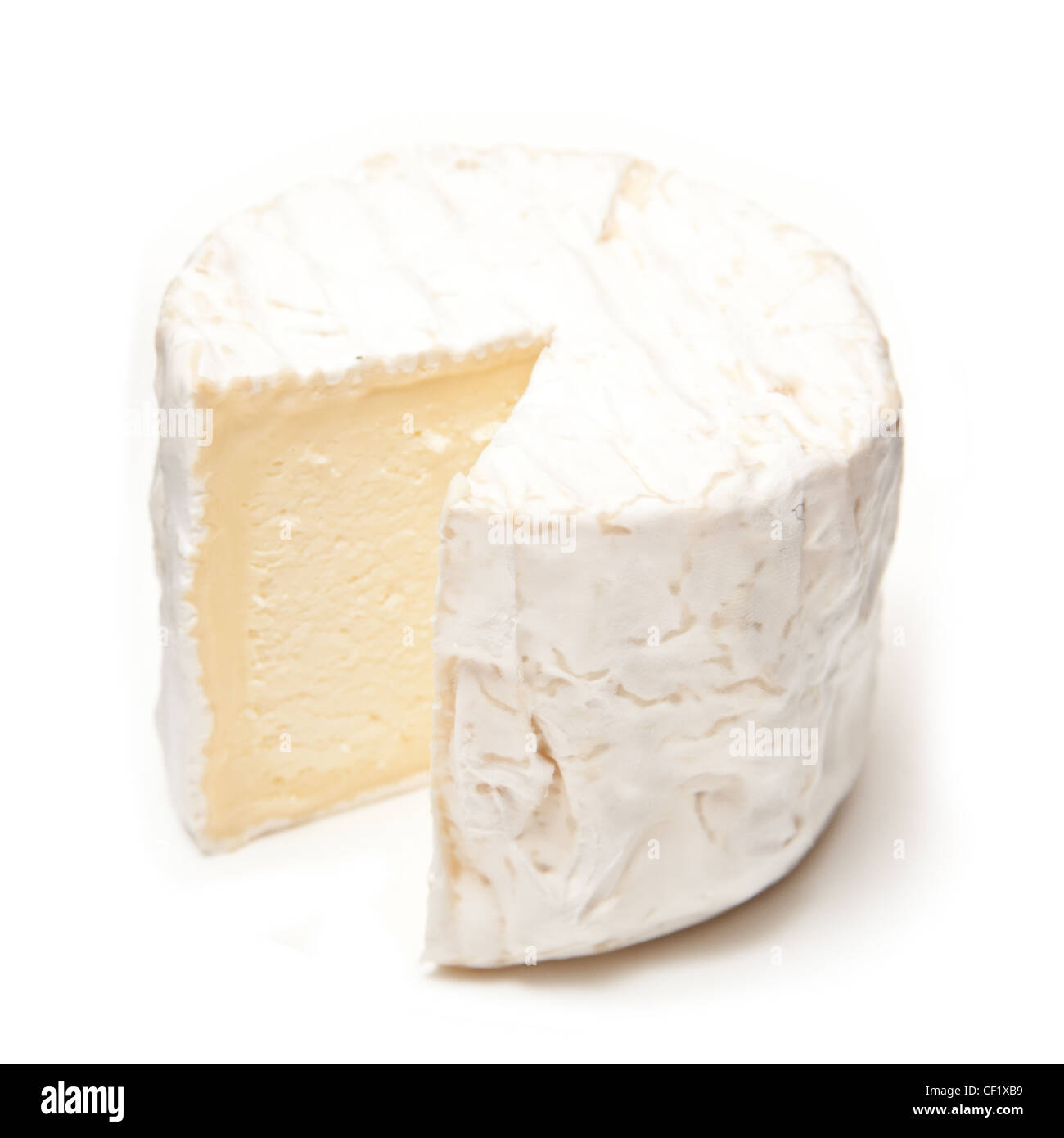 French Chaourice cheese isolated on a white studio background Stock ...