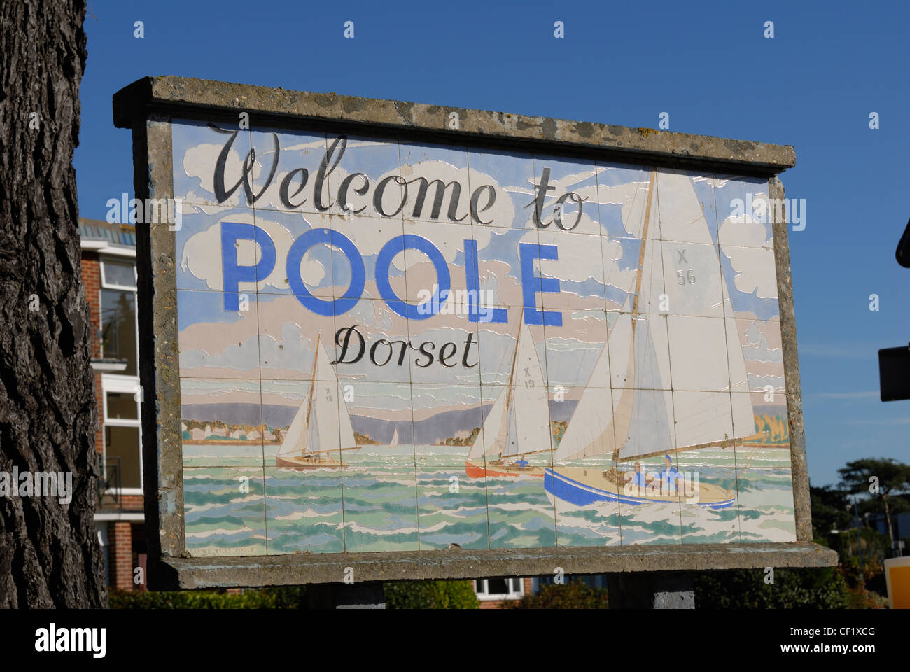 Welcome to poole dorset sign hi-res stock photography and images - Alamy