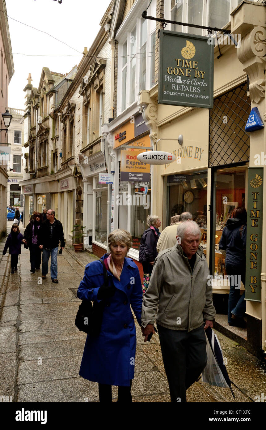 A view of Cathedral Lane, Truro Stock Photo - Alamy