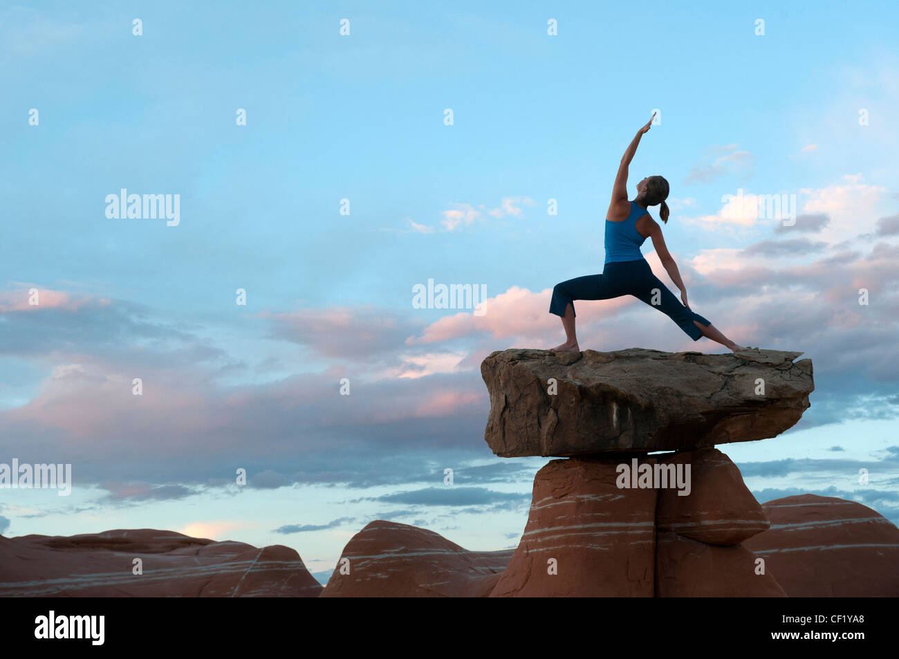 Formation stretching yoga hi-res stock photography and images - Alamy