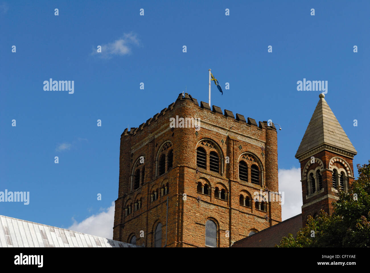 Buildings and landmarks st albans cathedral hertfordshire hi-res stock ...