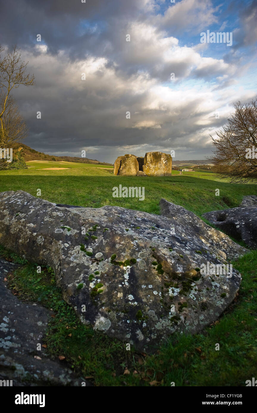 Coldrum Neolithic Chambered Long Barrow near Trottiscliffe, Kent, UK ...