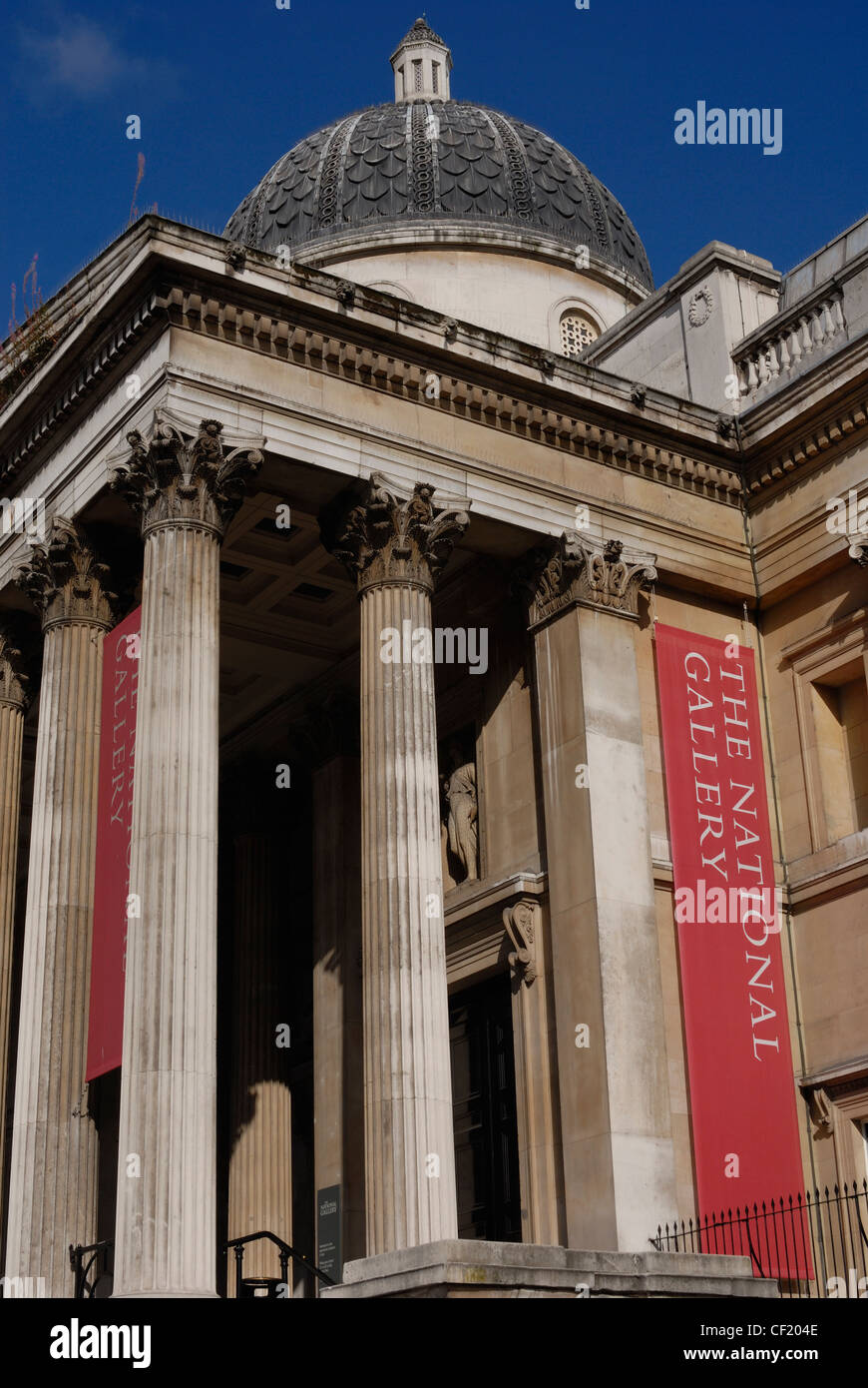 Front view of The National Gallery. The National Gallery was originally ...