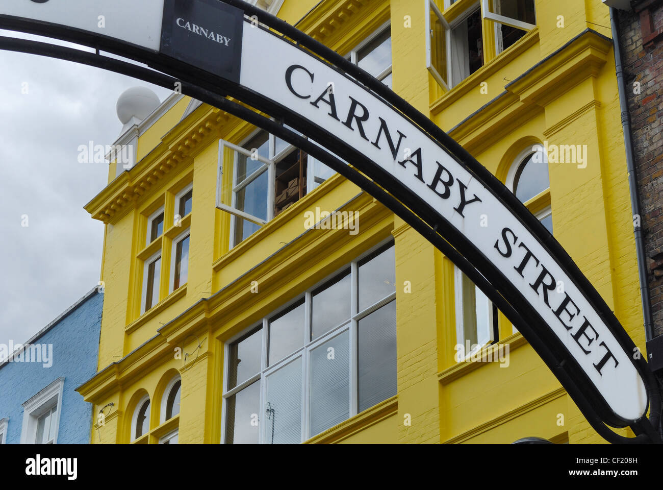 Carnaby Street signage in Carnaby Street. Carnaby Street is located in ...