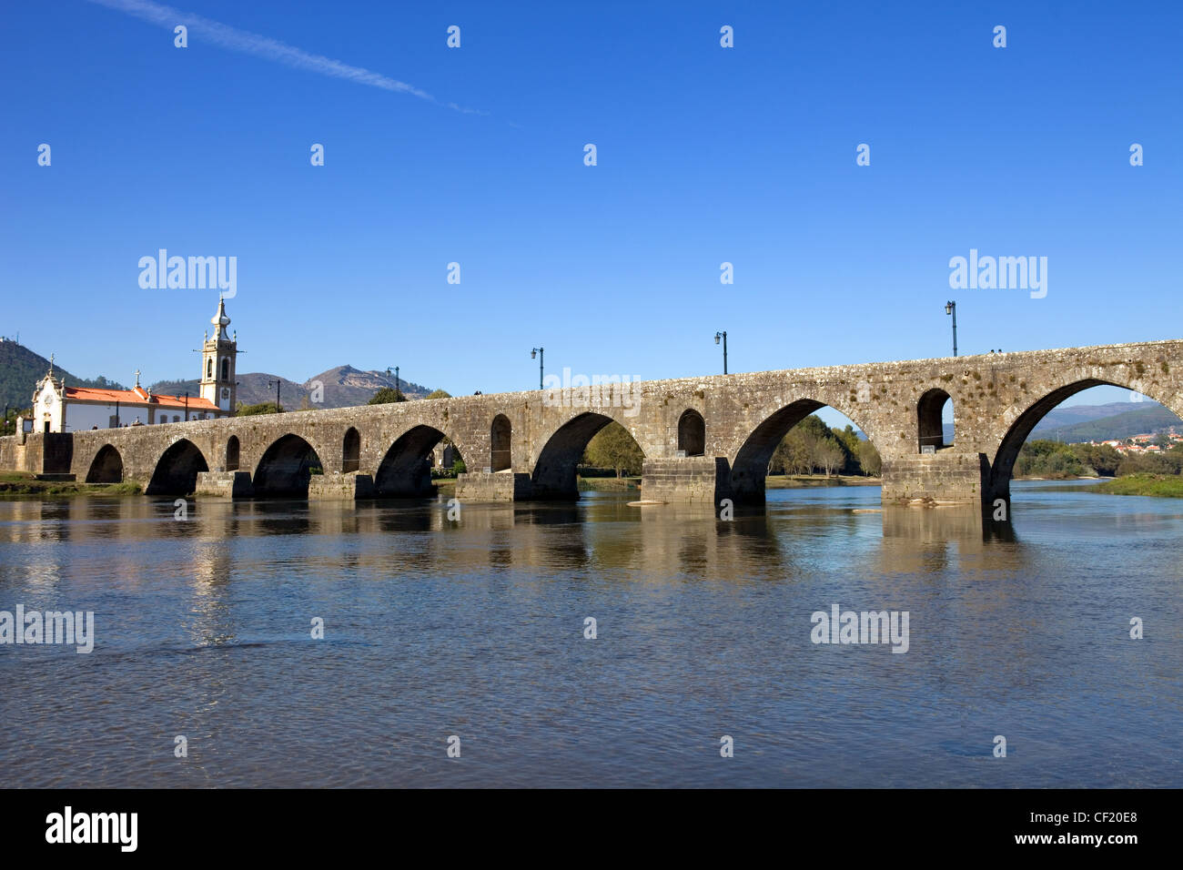 roman bridge of Ponte de Lima in Portugal Stock Photo - Alamy