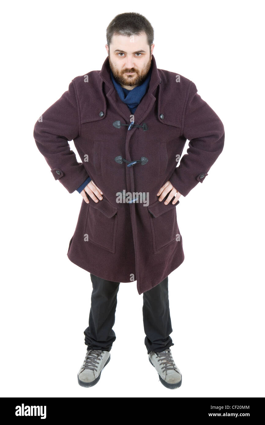 young casual man full body isolated on white Stock Photo - Alamy