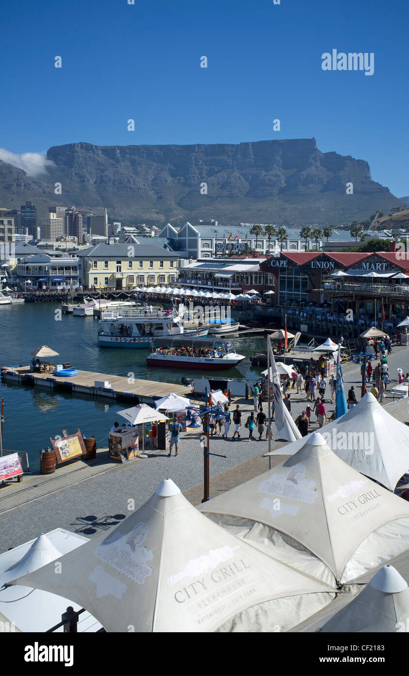 The V&A Waterfront complex with Table Mountain backdrop Cape Town South ...