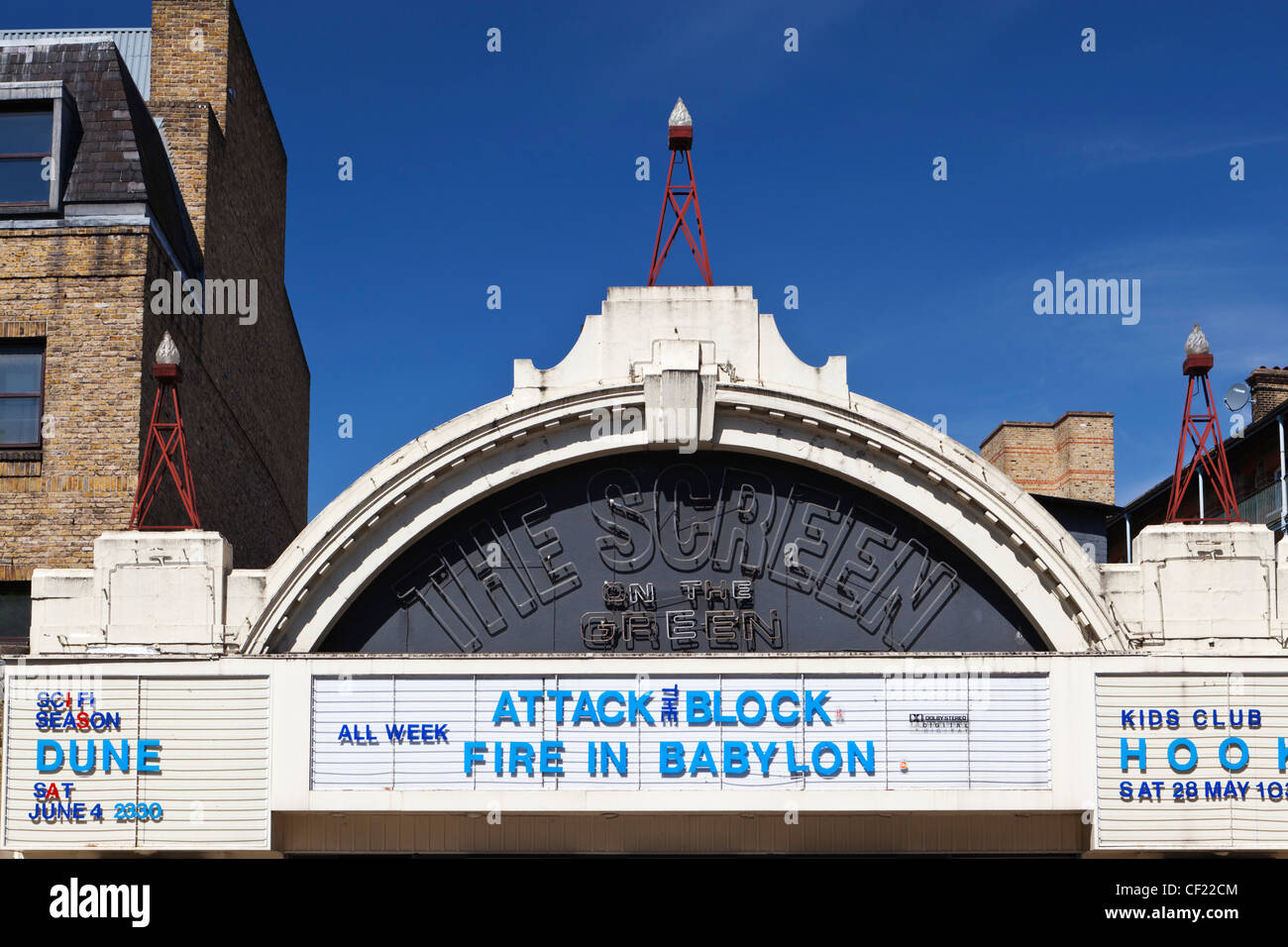 The iconic architecture of the Everyman Screen on the Green Stock Photo ...