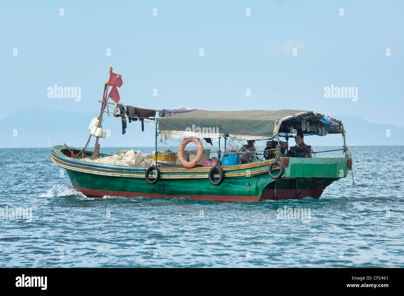 Small fishing boat, Sanya, Hainan province, China Stock Photo - Alamy
