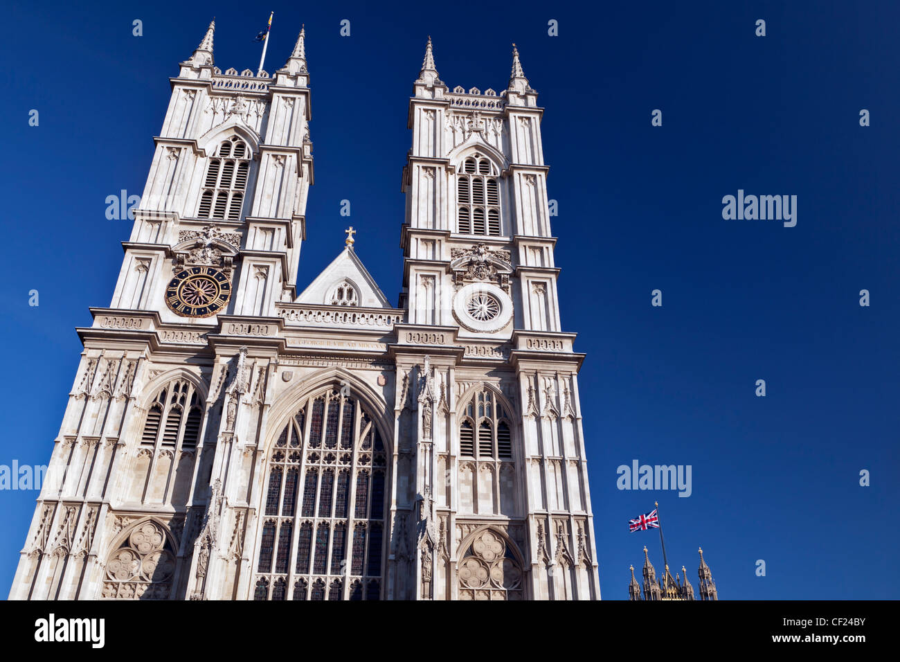 Westminster Abbey, the traditional place of coronation and burial site ...