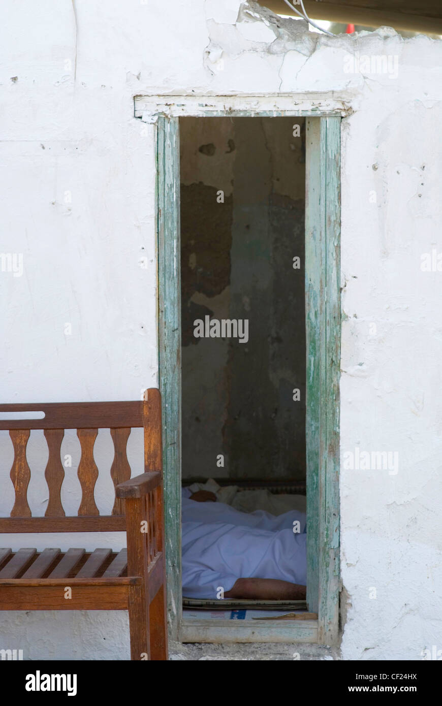 very narrow door Stock Photo - Alamy