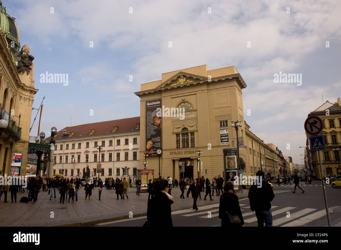 Divadlo Hybernia in Prague Stock Photo - Alamy
