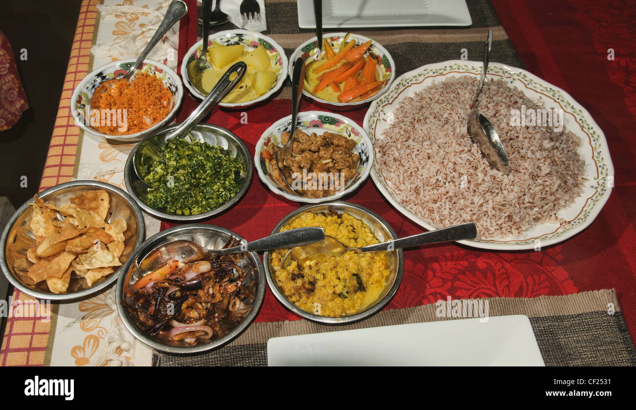 homecooked Sri Lankan curries, a special cuisine, Kandy, Sri Lanka ...