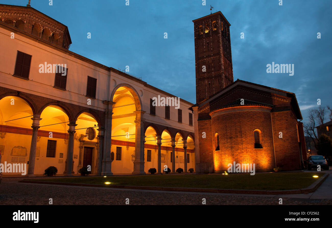 St Ambrogio Abbey Milan Stock Photo - Alamy