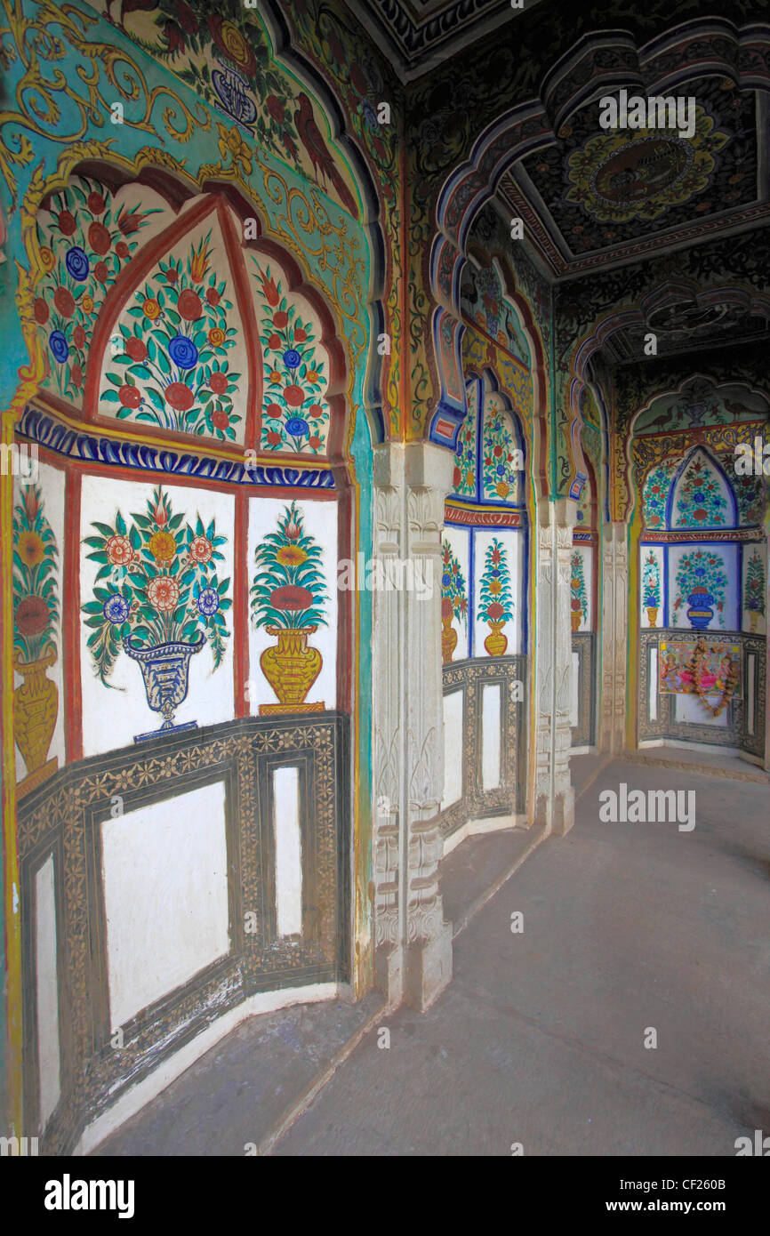 India, Rajasthan, Shekhawati, Nawalgarh, Morarka Haveli Stock Photo - Alamy
