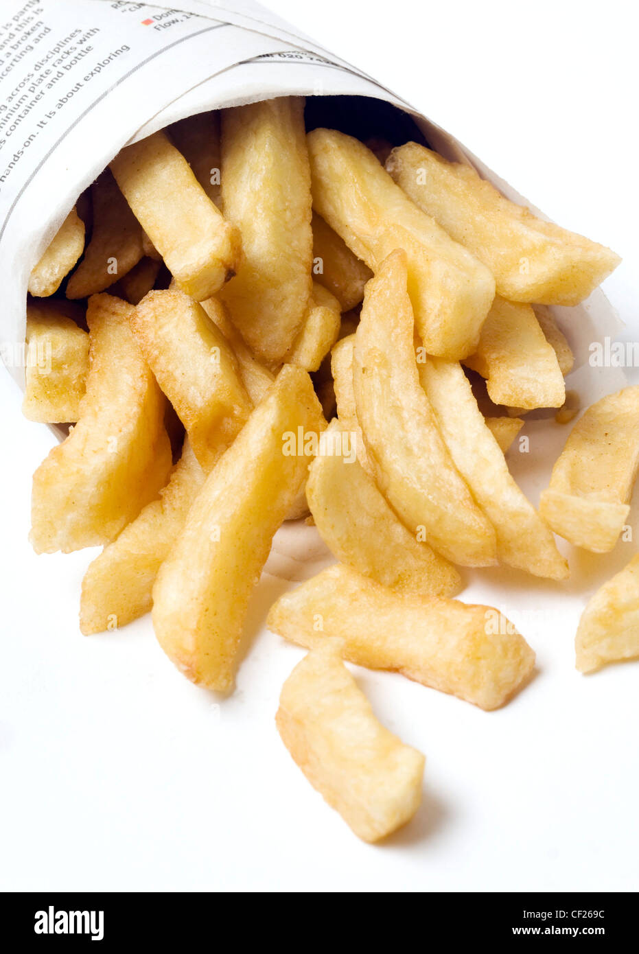 French fries newspaper cone hi-res stock photography and images - Alamy