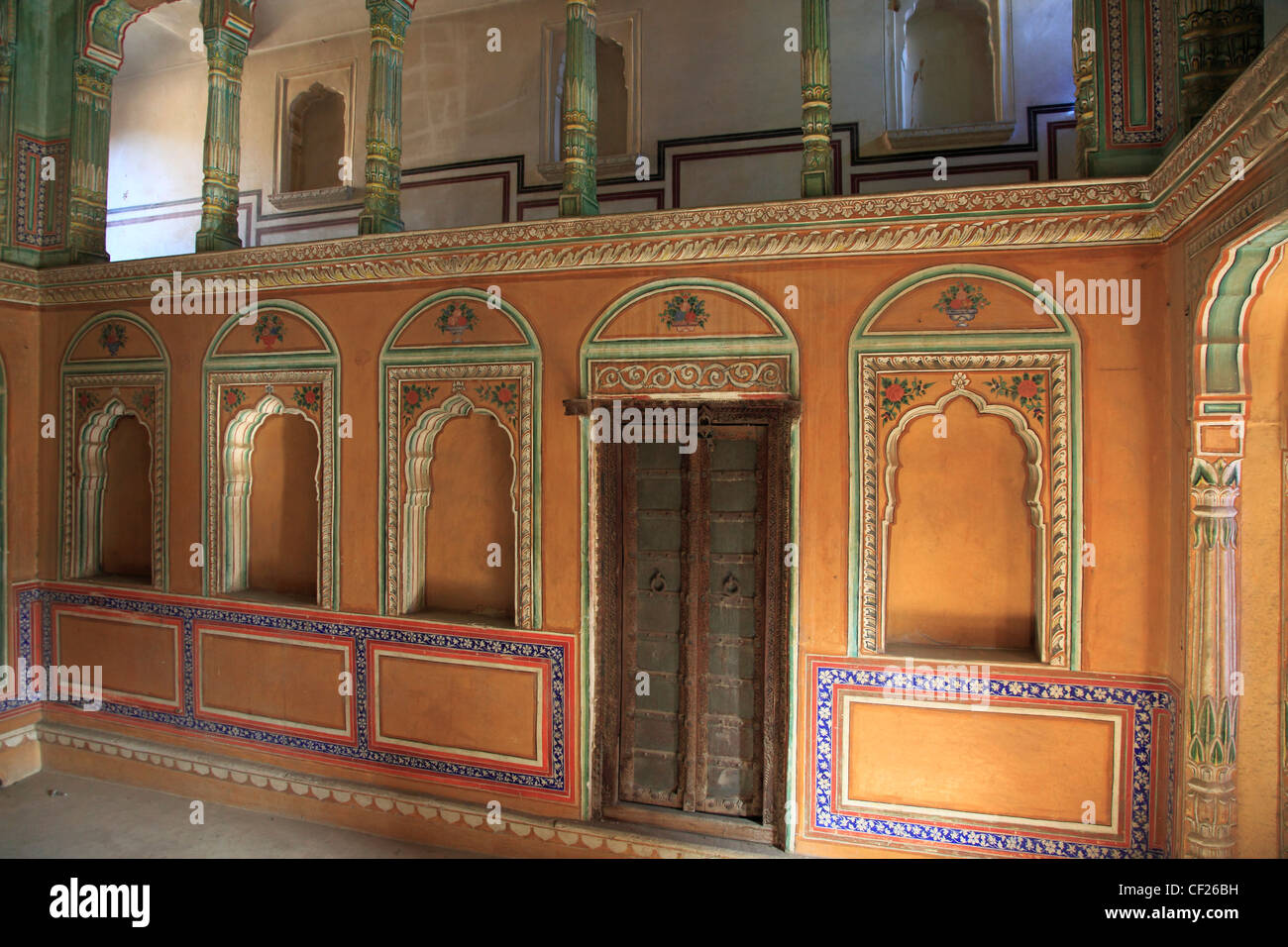 India, Rajasthan, Shekhawati, Nawalgarh, Bhagton ki Choti Haveli ...